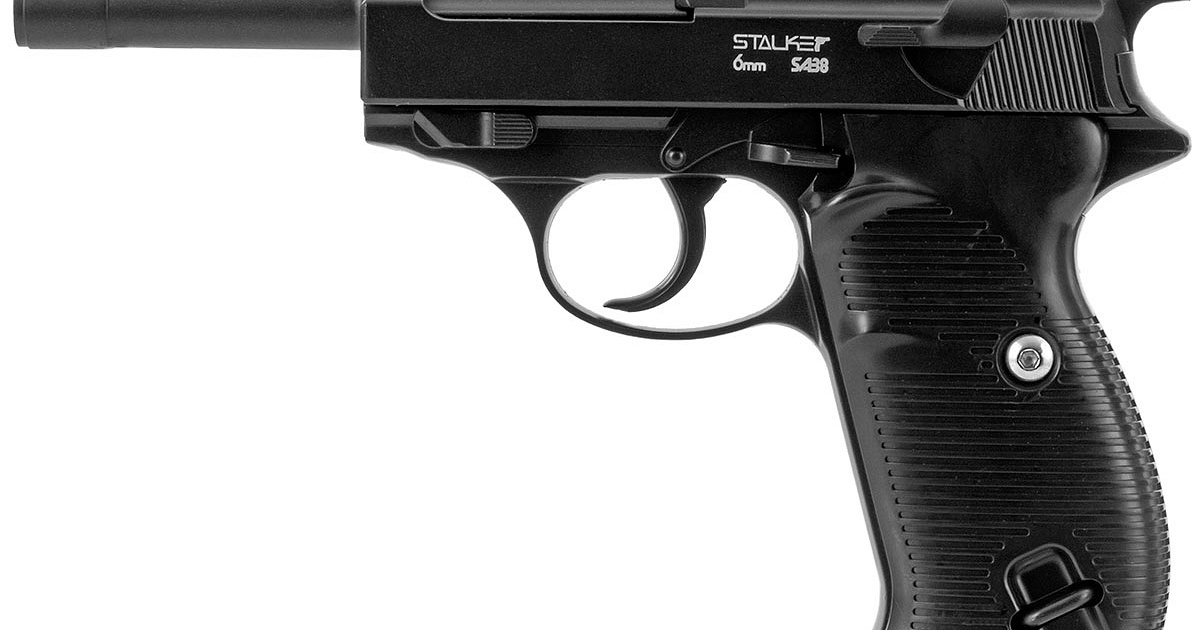 Купить пистолет пневматический stalker sa38 spring (walther p38), к.6мм ...