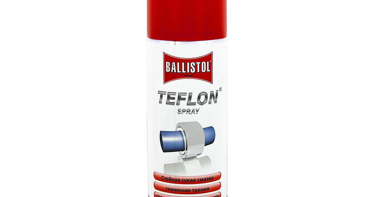 Купить смазка тефлоновая ballistol teflon spray (ptfe) 200ml, аэрозоль ...
